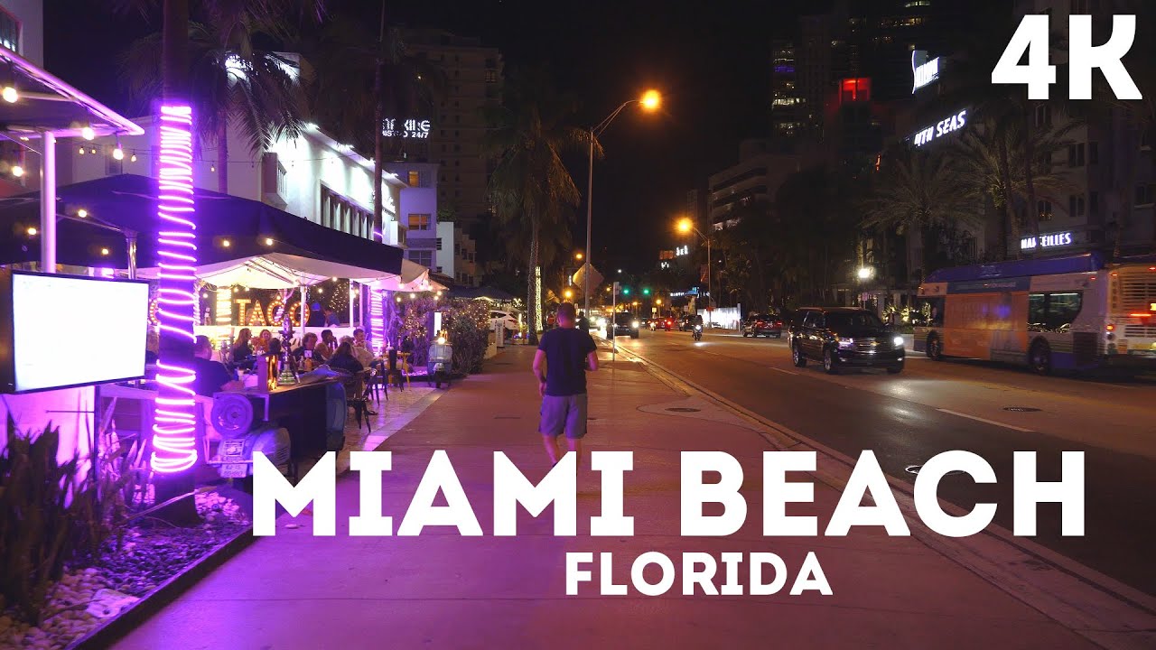 [4K] Walk MIAMI BEACH, FLORIDA. USA TRAVEL - YouTube