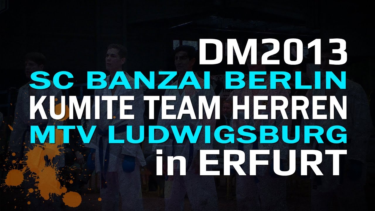 DM 2013 KUMITE HERREN TEAM SC Banzai vs. MTV Ludwigsburg - YouTube