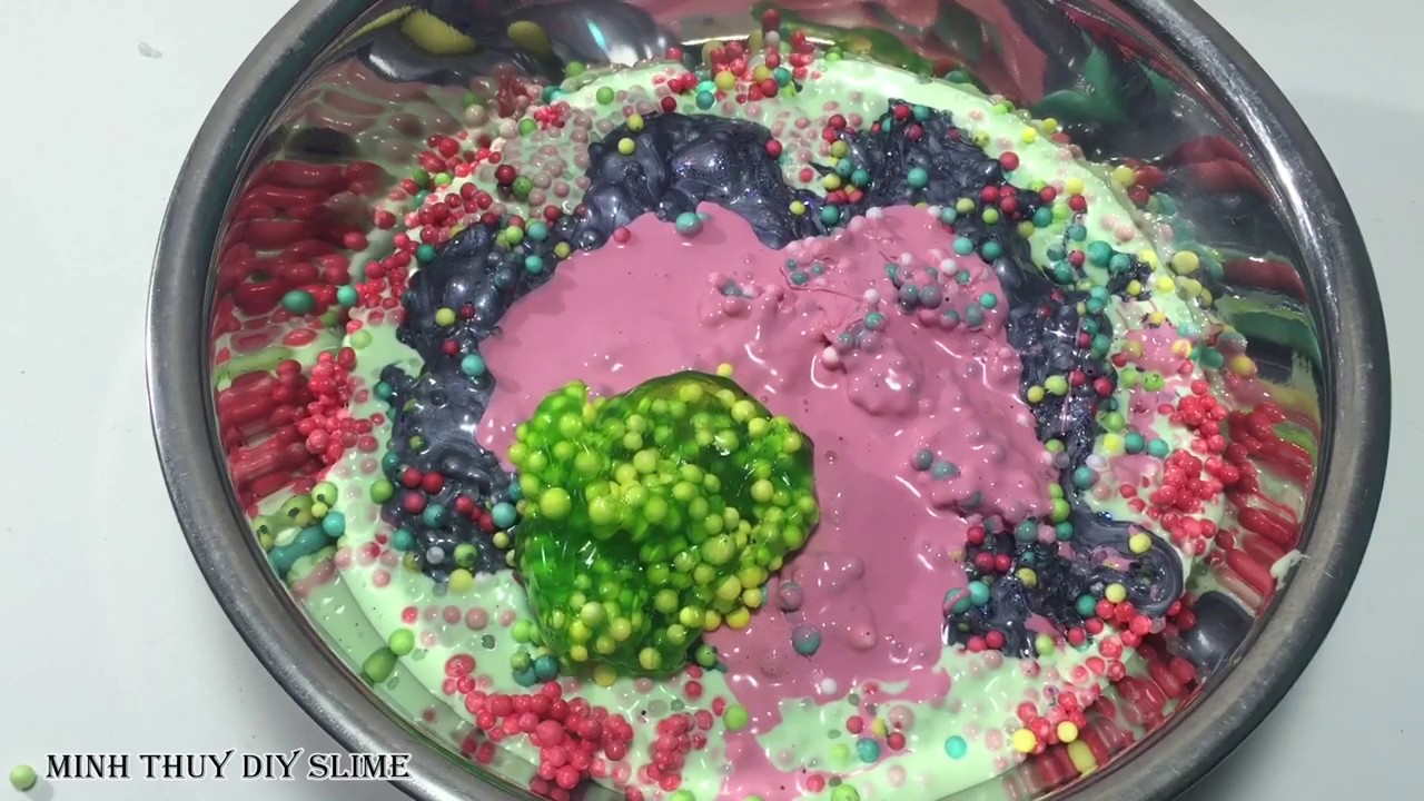 MIXING ALL MY SLIMES!! SLIMESMOOTHIE! SATISFYING SLIME !! MIXING FOAM ...