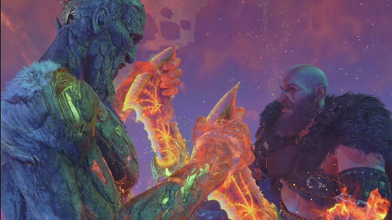 Kratos Uses Primordial Fire To Surtur God of War Ragnarok 4K 60FPS HDR ...