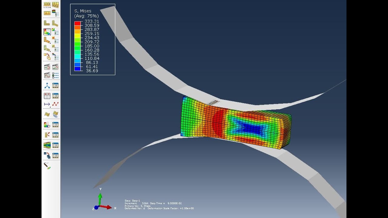 Rolling of Thick Plate - Tutorial - AbaqusCAE Explicit - Quarter Symm. FE Model - YouTube