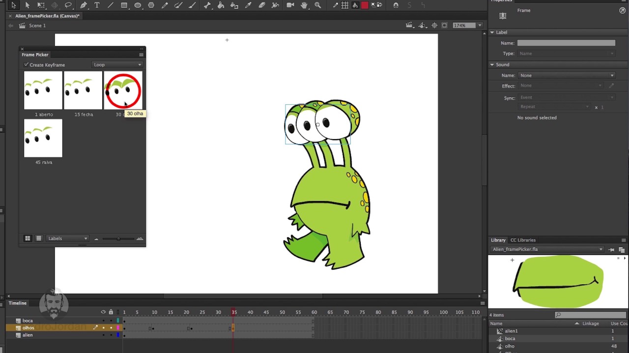 [Adobe Animate]Aprenda a fazer lipSync com Frame Picker | Pedro Jordan ...