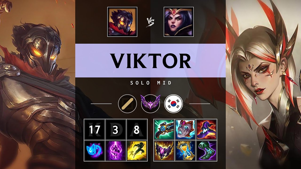 Viktor Mid vs LeBlanc: Legendary - KR Master Patch 14.22 - YouTube