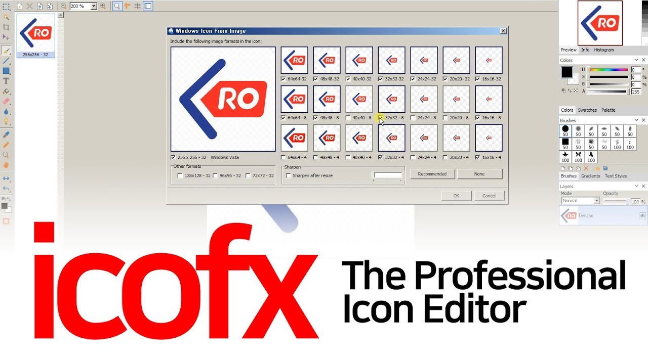파비콘 (Favicon) 쉽게만들기- icoFX Tutorial - YouTube