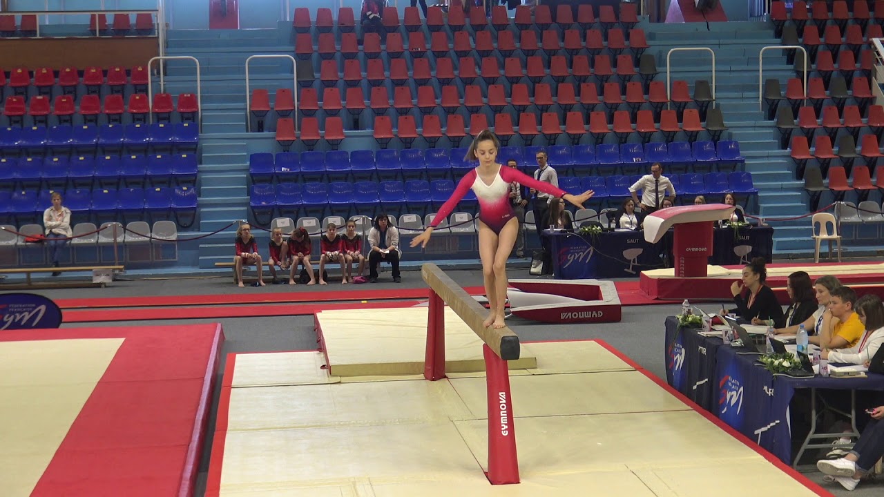 Léna BELLE - CHAMPIONNAT DE FRANCE EQUIPE 2019 - EGGA - - YouTube