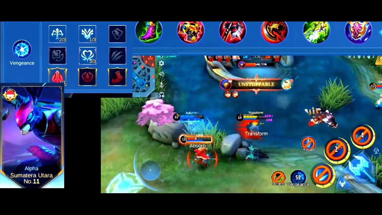 gameplay MLBB alpha badass full item...! - YouTube