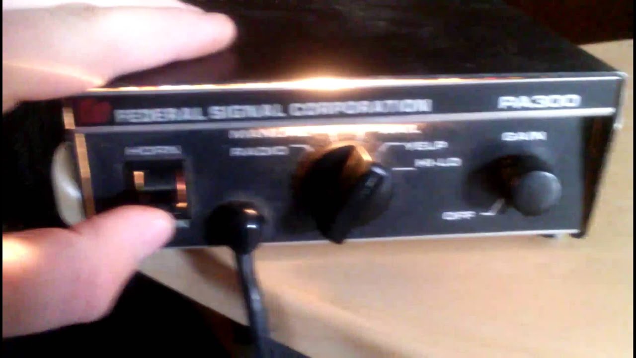 Federal signal pa 300 siren 2015 - YouTube