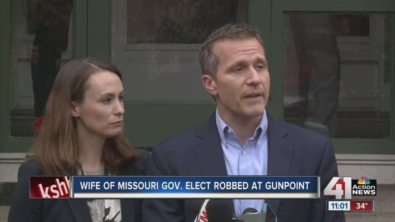 Eric Greitens' wife robbed at gunpoint near St. Louis home - YouTube