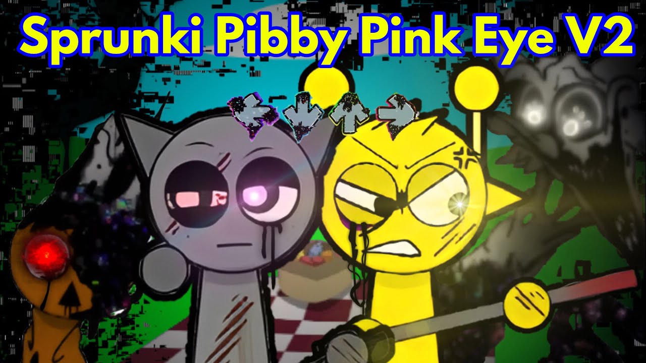 Friday Night Funkin' Pibby Pink Eye V2 Wenda Vs Gray | Incredibox ...