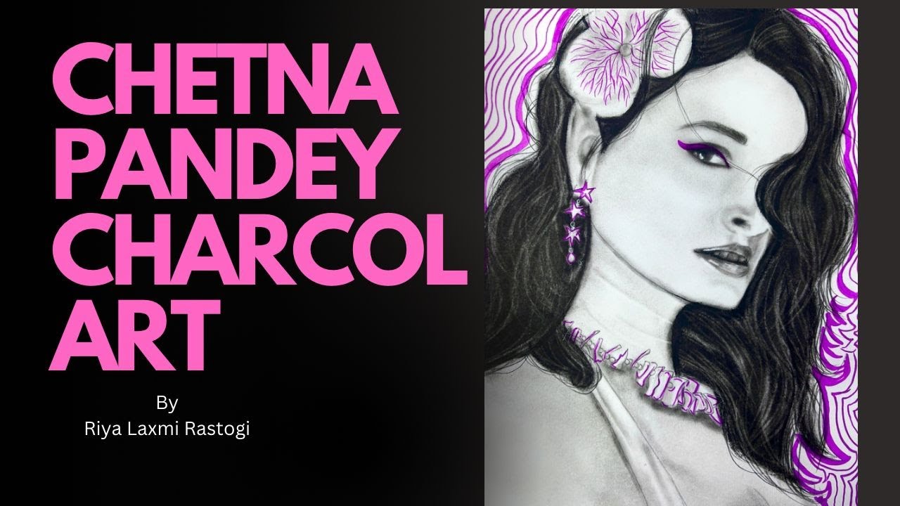 Chetna Pandey Charcol Art Step By Step #chetnapandey - YouTube