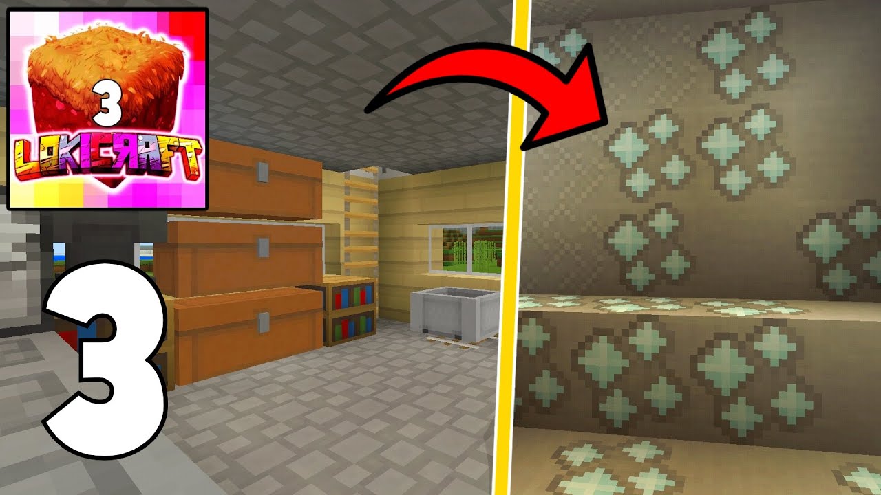 Lokicraft 3 Survival Gameplay Part 3 - HOUSE DECORATING & DIAMONDS ...