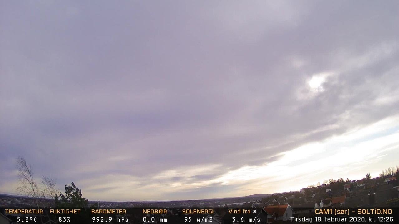Timelapse Cam 1 - 18. februar 2020 - YouTube