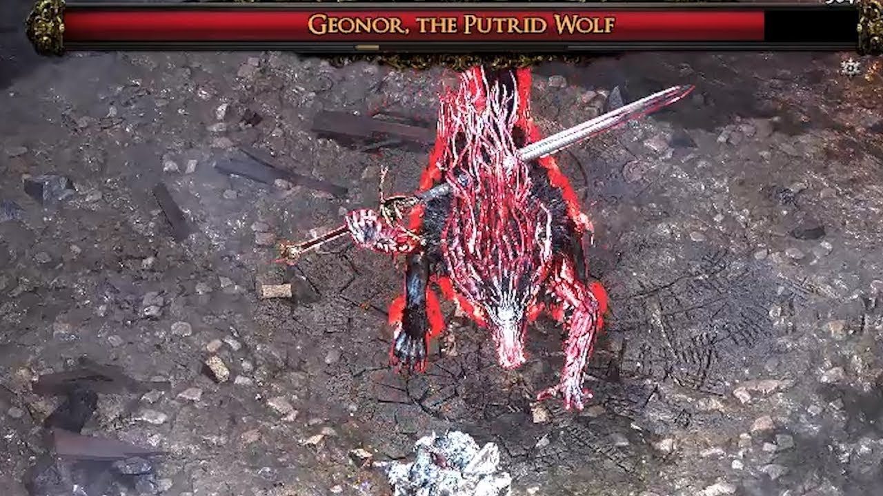 killing wolfie in poe2 with infernalist witch build - YouTube