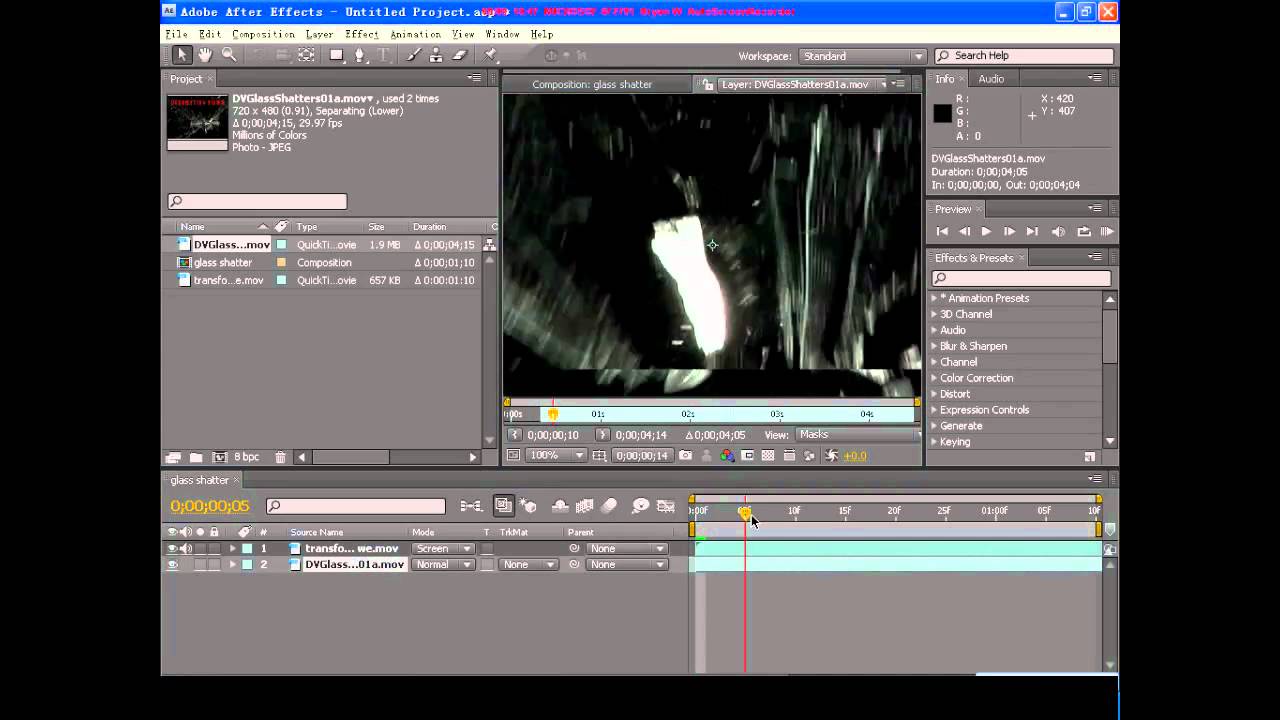FINAL CUT tutorial on glass shatter effect - YouTube