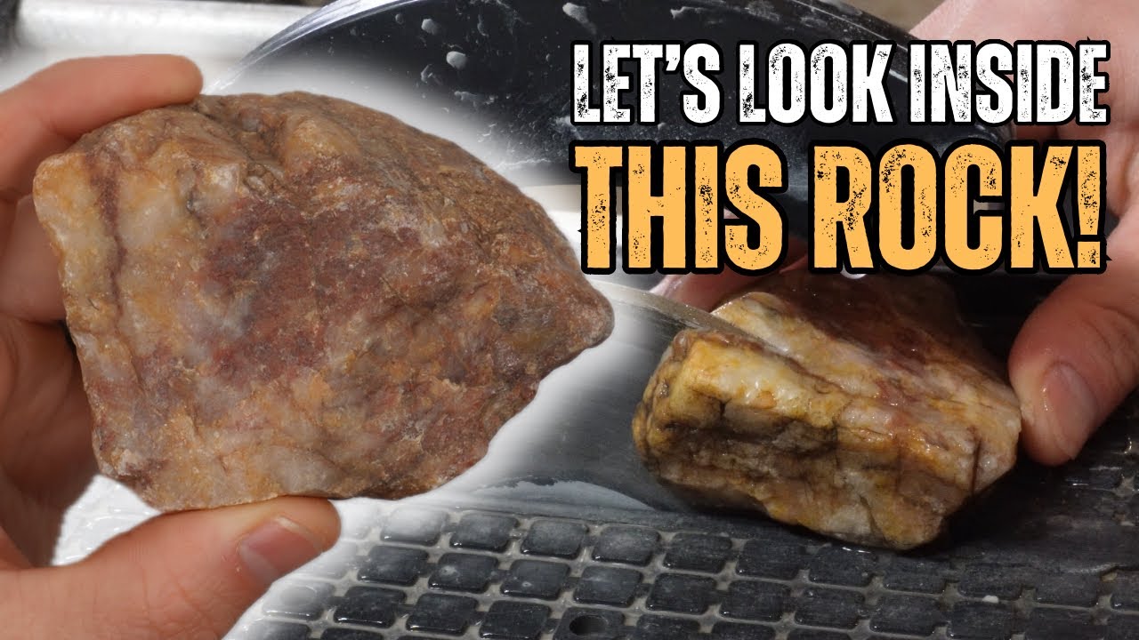 This Iron-Stained Milky Quartz Made Great Polished Cabochons ...