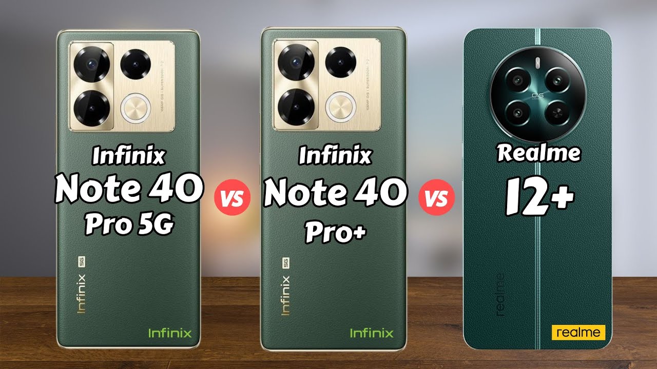 Infinix Note 40 Pro 5G vs Infinix Note 40 Pro Plus vs Realme 12 Plus ...