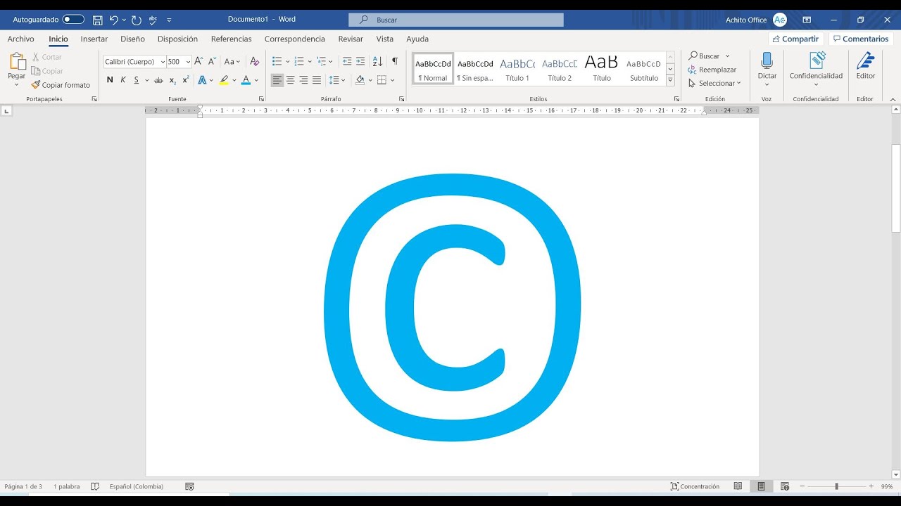 Como realizar el signo Copyright en el teclado? - YouTube