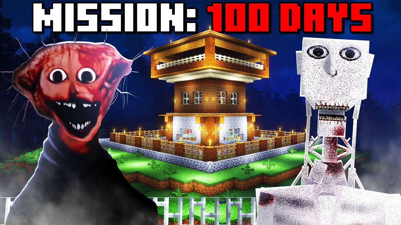 Surviving Minecraft's SCARIEST Horror Mods for 100 DAYS in Hardcore #2 ...