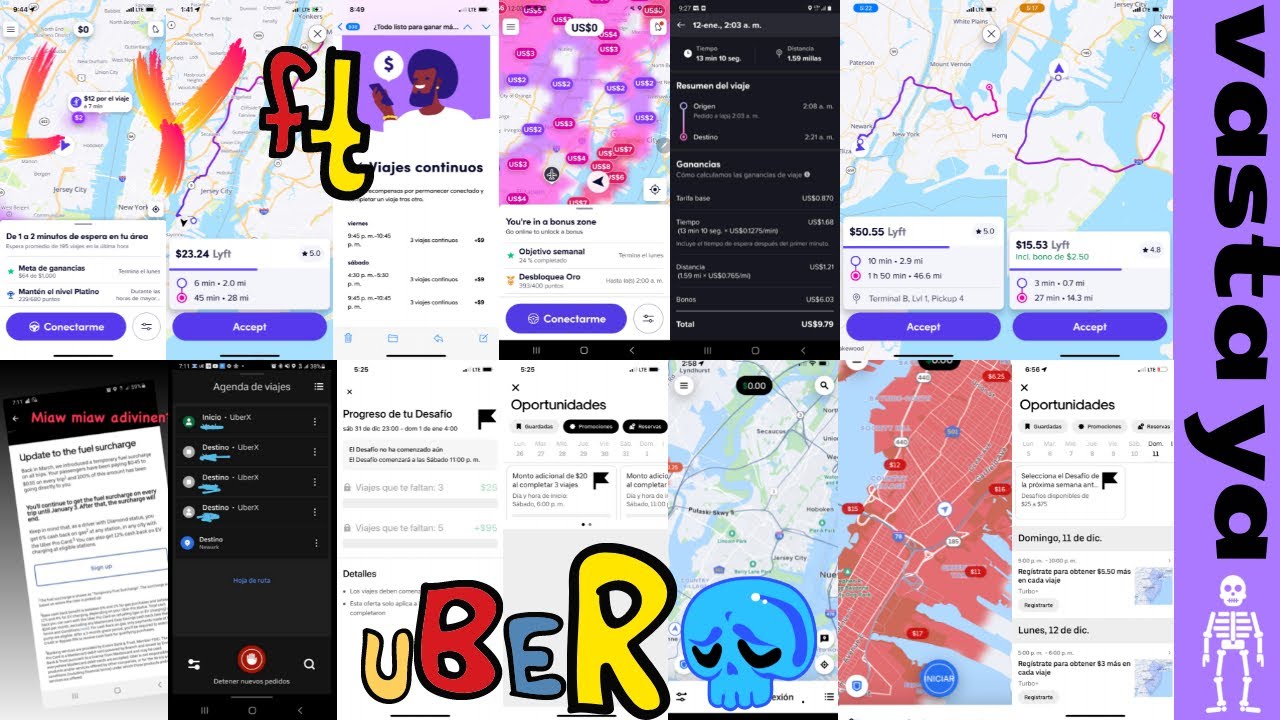 🚔 ATENCION UBER DRIVERS Y DE LYFT/GUARDA CAPTURA DE PANTALLA DE TODOS ...