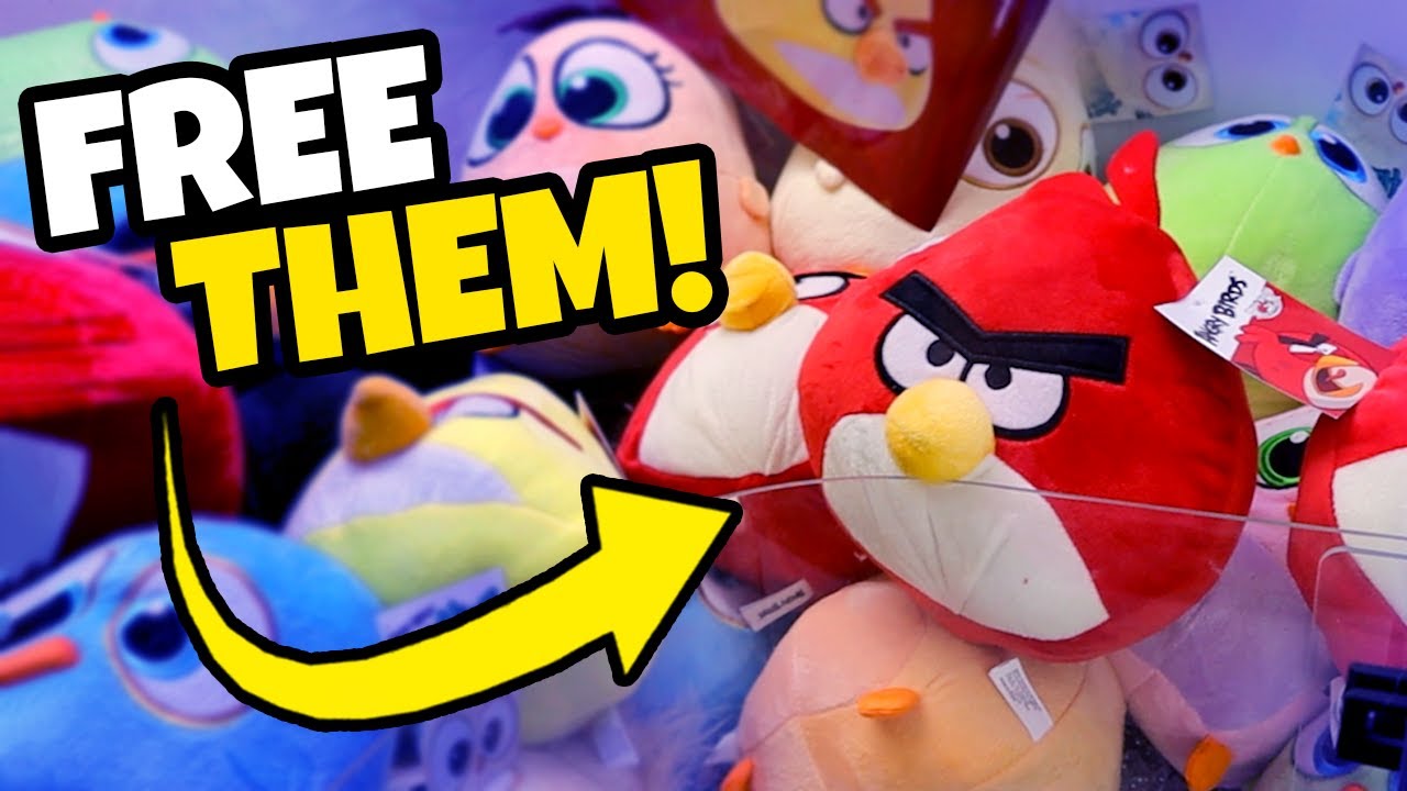 FIRE These Angry Birds OUT of the Claw Machine! - YouTube