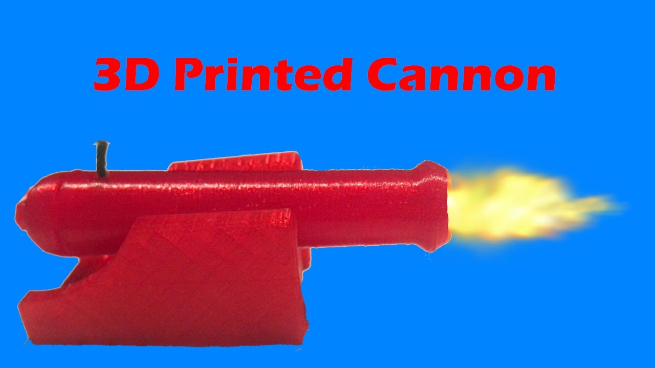 3d Printed Cannon - YouTube