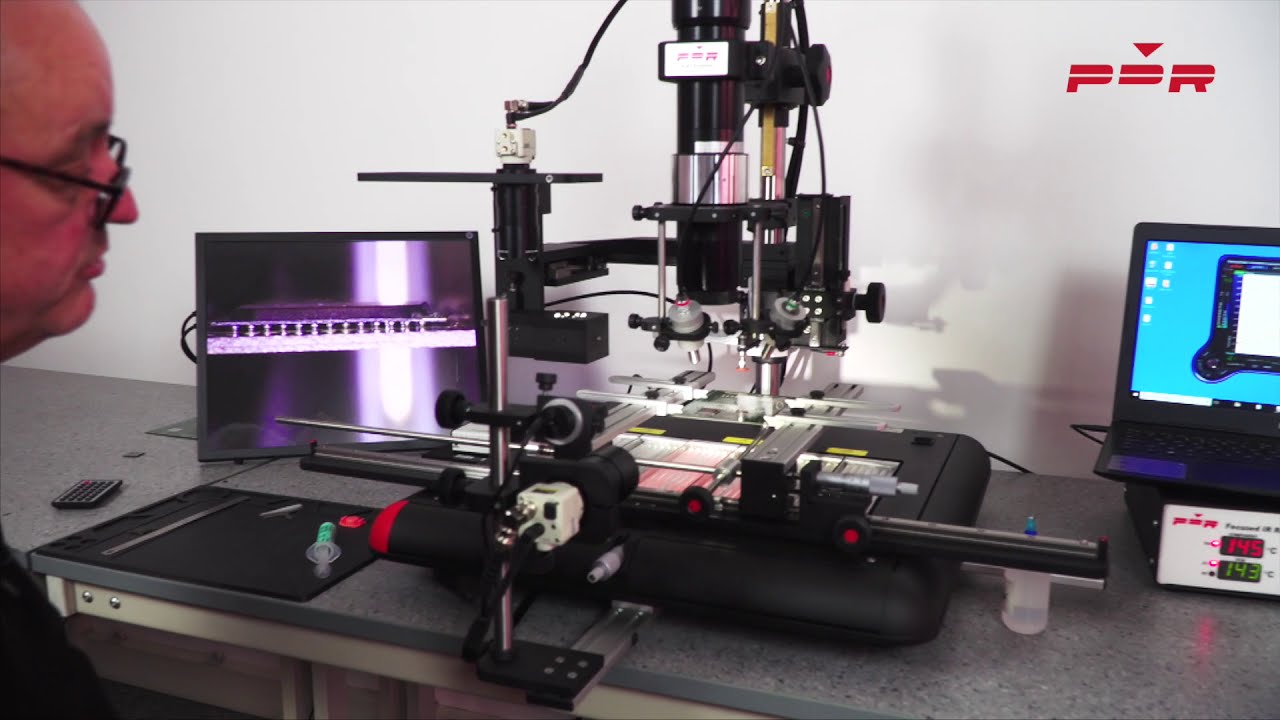 BGA Rework Station - BGA Removal and Replacement - PDR IR-E3 in Action ...