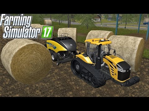 Farming Simulator 17 Very Very Big Round Baling w/ New Holland Baler ...