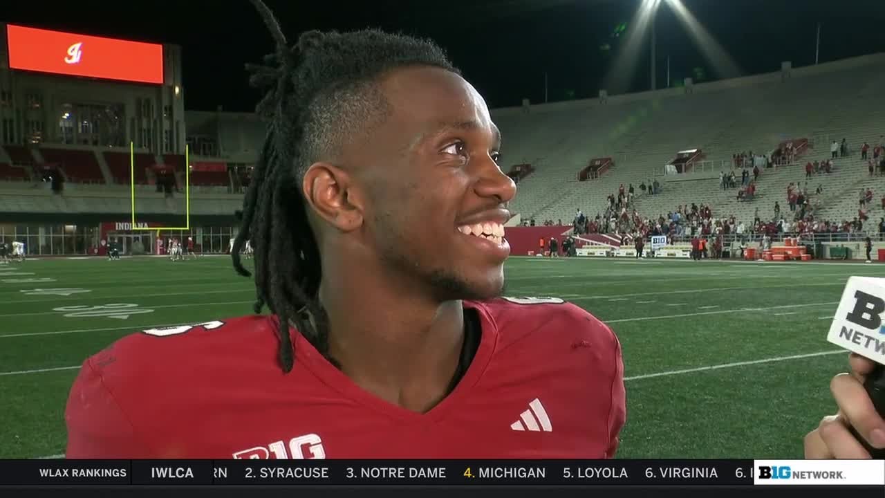 Indiana RB Justice Ellison Interview | Indiana Football Spring Game ...