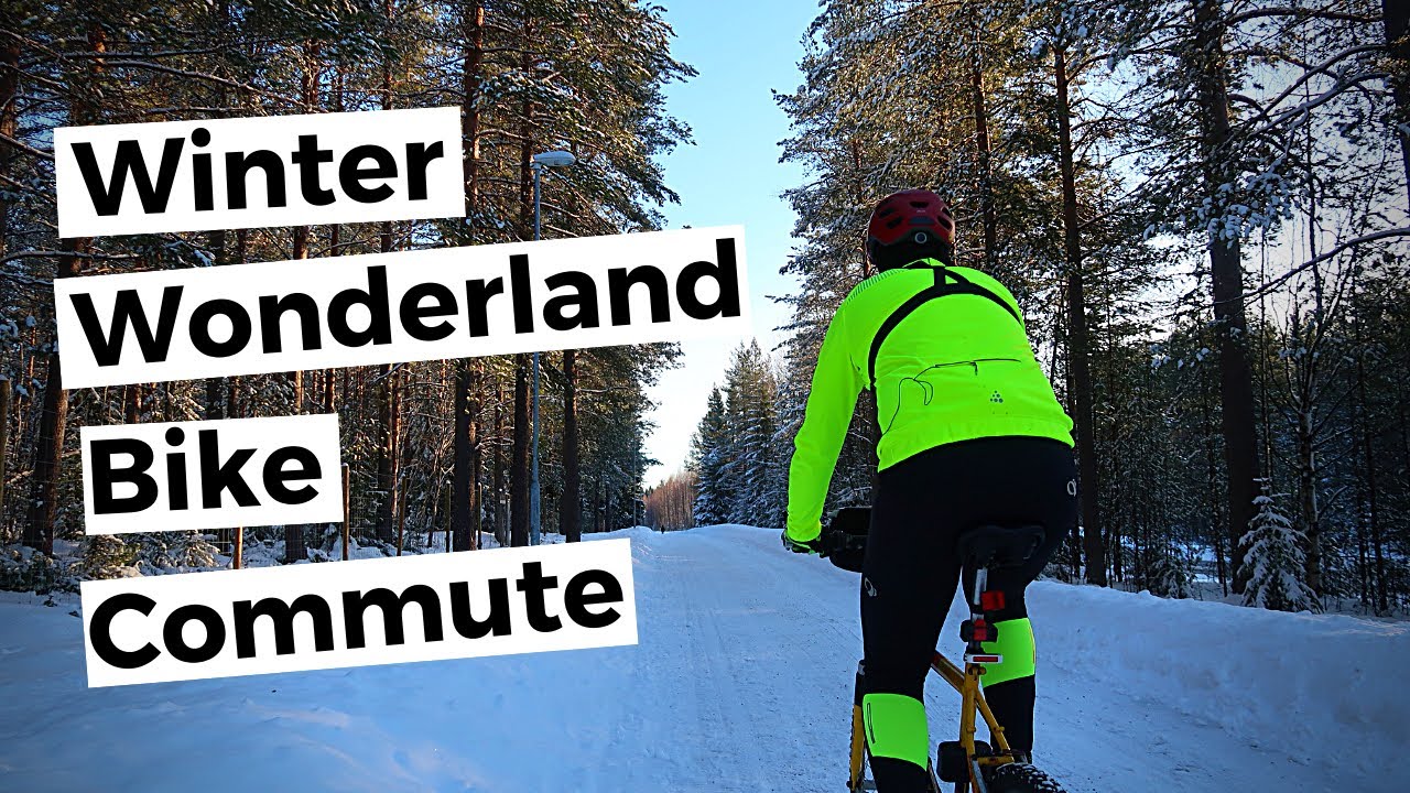 Winter Bike Commuting in Swedish Lapland - YouTube