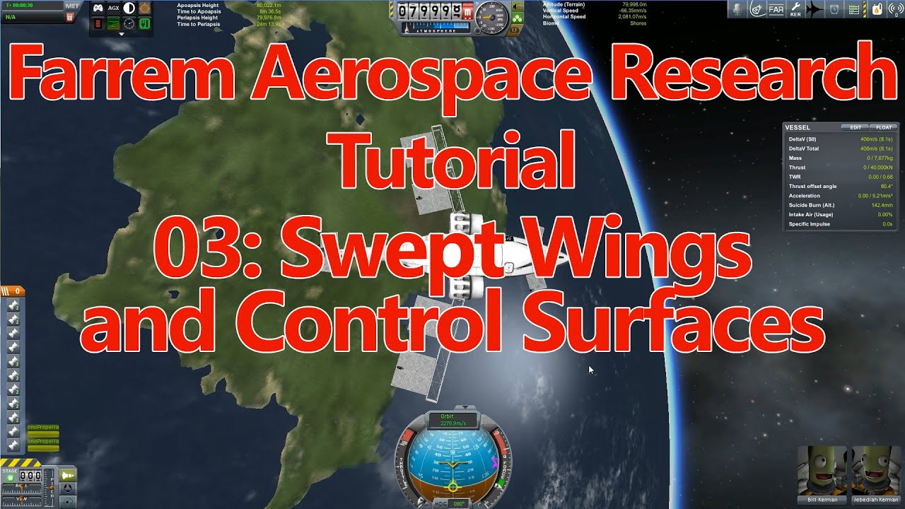 Ferram Aerospace Research Tutorial E03 Swept Wings and Control Surfaces ...