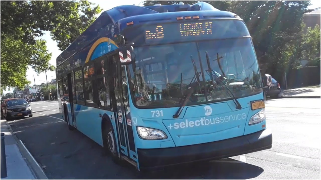 MTA: 2017 New Flyer XN40 "Xcelsior" CNG Low Floor [731] Bx8 bus - YouTube