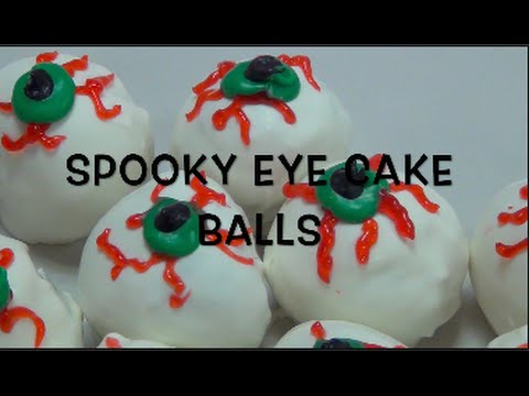 Halloween Spooky Eye Cake Balls - YouTube
