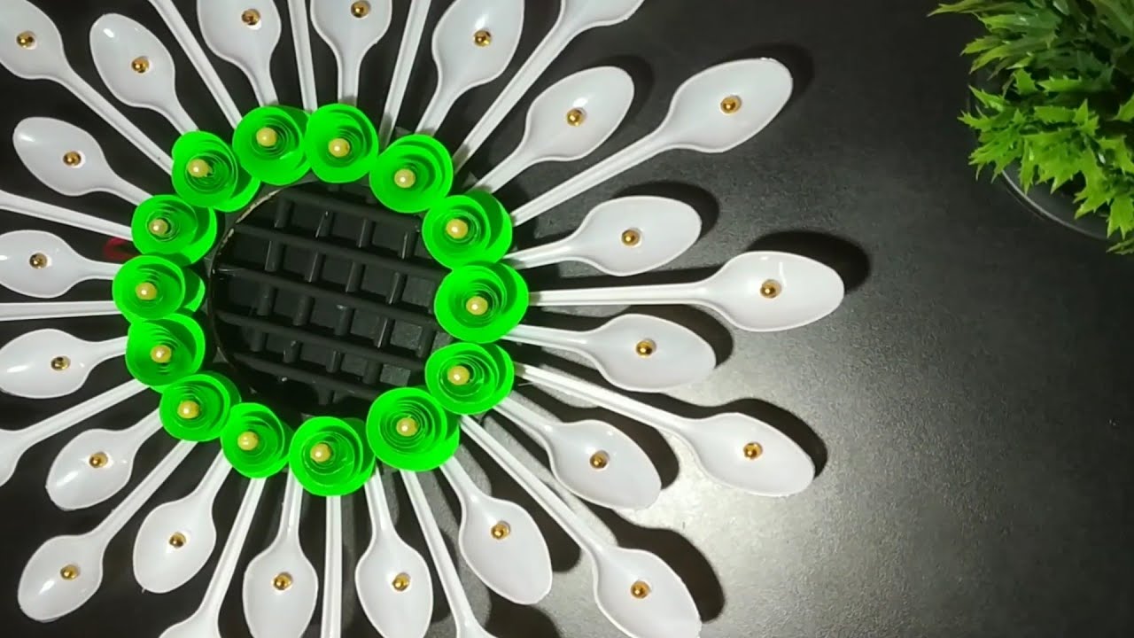 Beautiful spoon craft ideas | plastic spoon crafts | Best out of west # ...