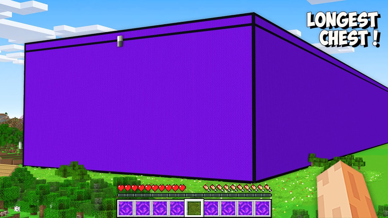 I found THE LONGEST PORTAL CHEST in Minecraft! This is THE BIGGEST ...