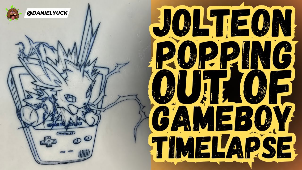 Jolteon Gameboy Pop Out Timelapse - YouTube