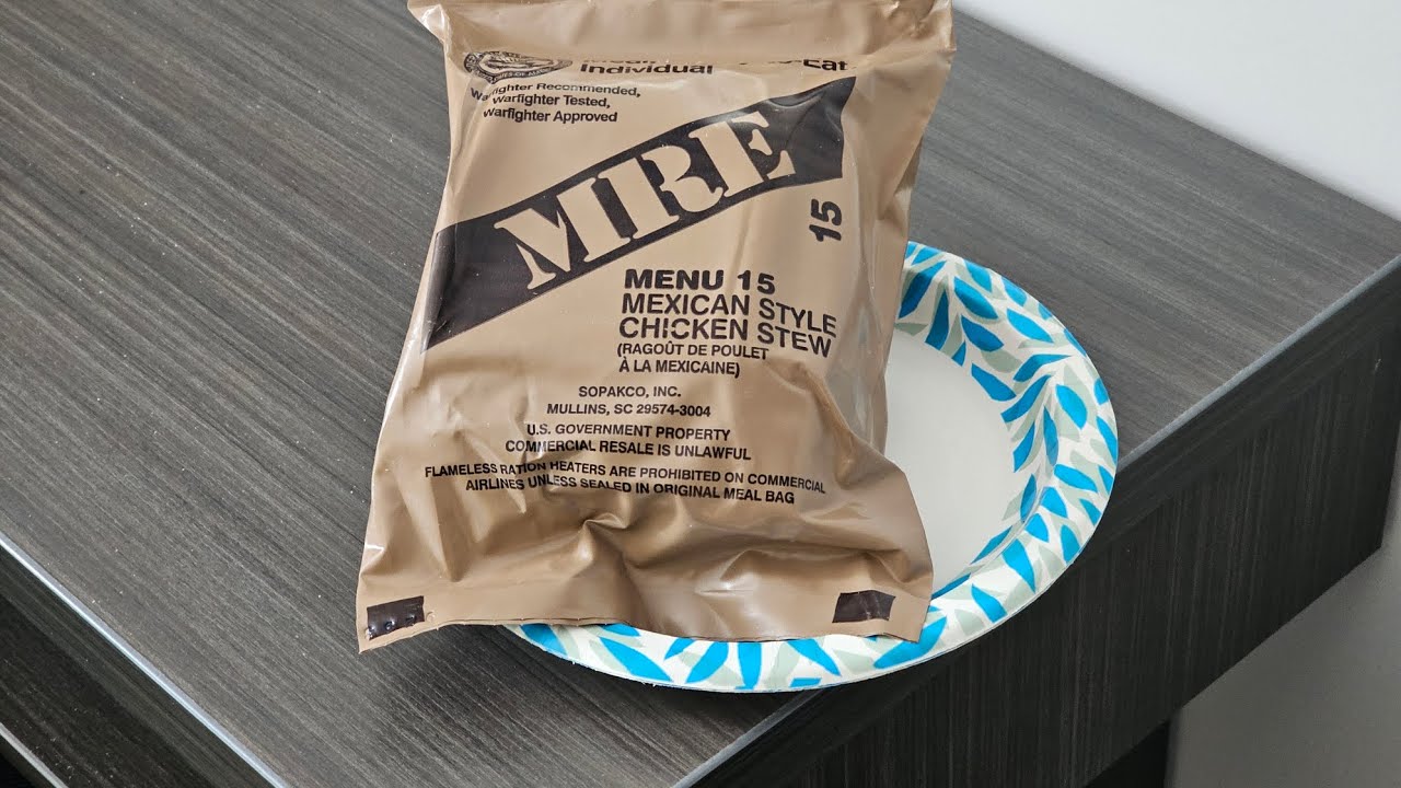 2020 USA mre. menu 15 ..Mexican style chicken stew - YouTube