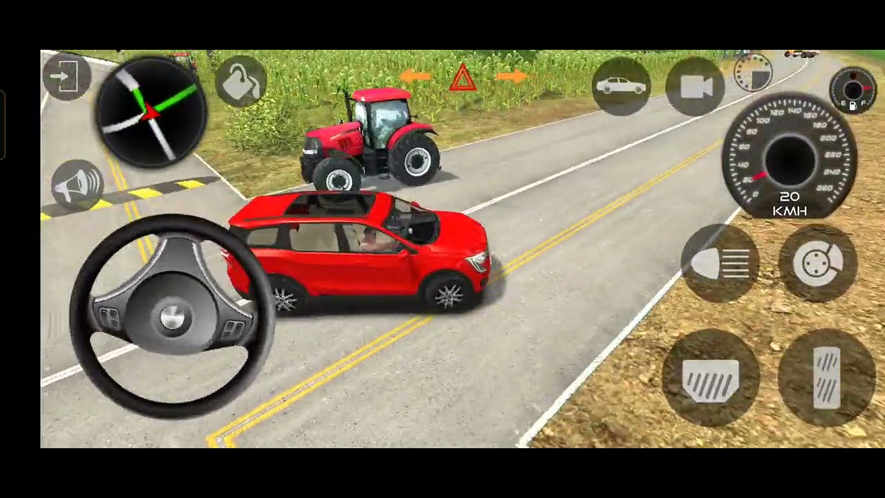 new red car driving game video 2022 - YouTube