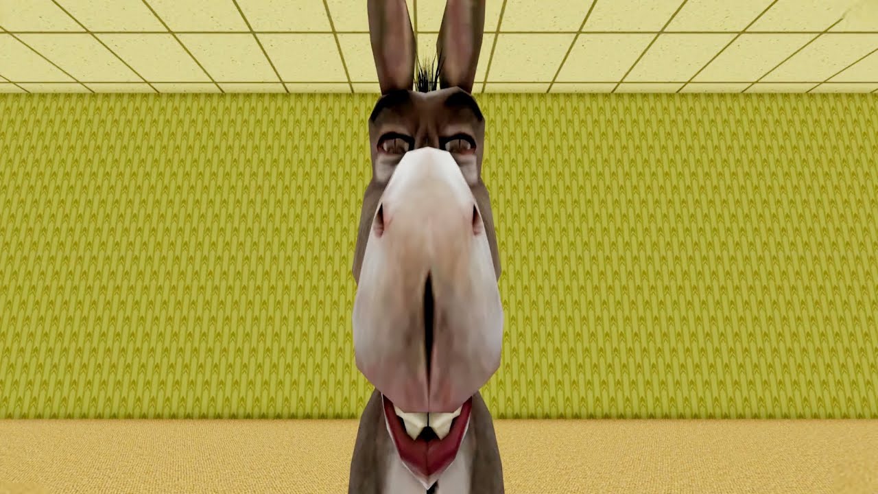 Donkey Jumpscare - Roblox Shrek In The Backrooms - YouTube
