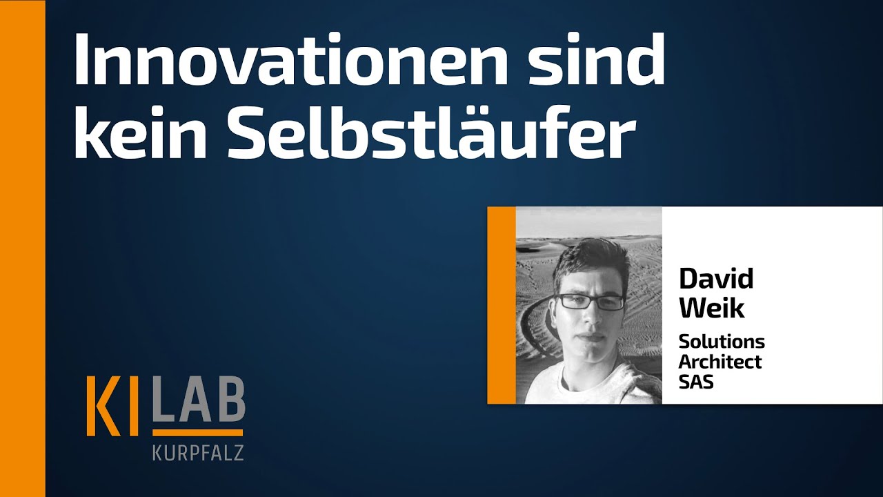 David Weik: "Innovationen sind kein Selbstläufer" - YouTube