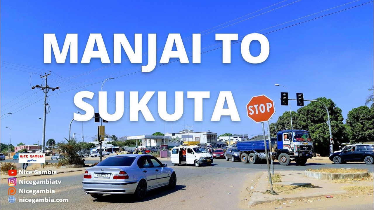 Manjai to Sukuta Drive Cities Towns and villages in The Gambia - YouTube