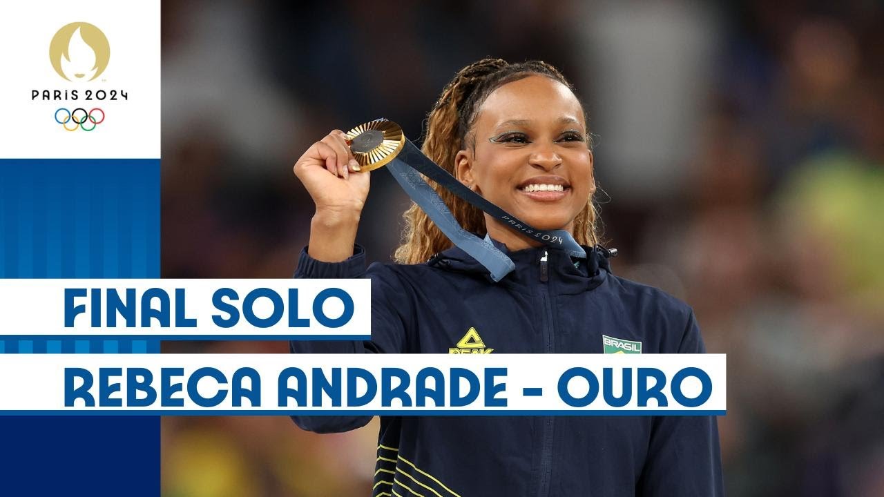 Rebeca Andrade wins gold in the Floor Exercise | #Paris2024 Highlights - videoblogs.com