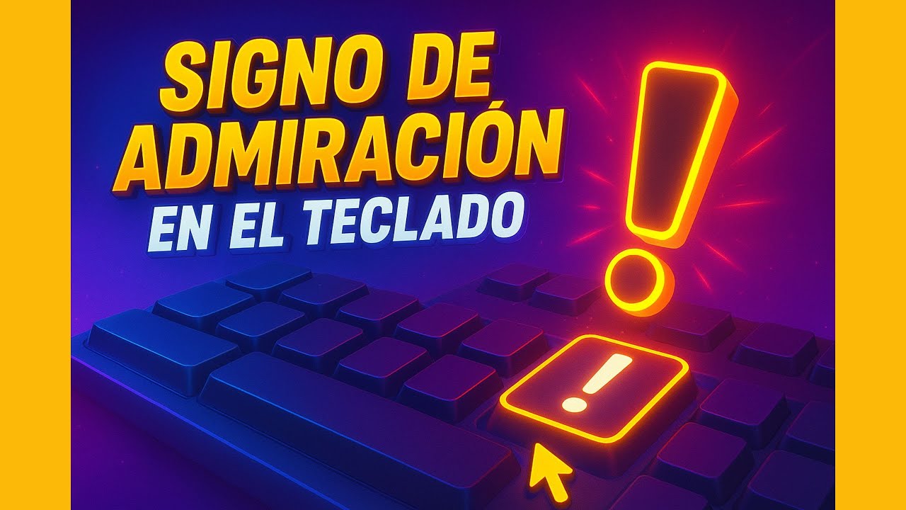 Cómo HACER el SIGNO de ADMIRACIÓN en el TECLADO @DomingoenlaRed - YouTube