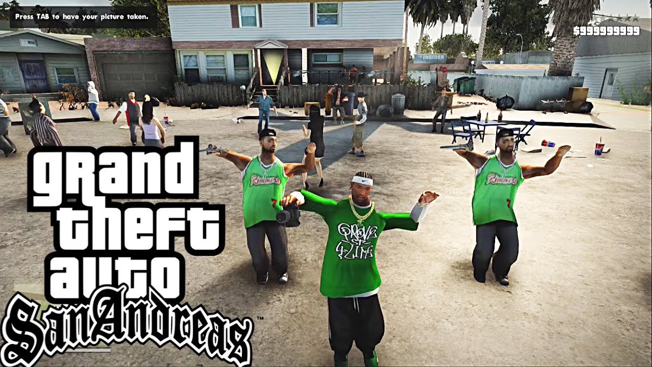 GTA San Andreas Party on Grove Street Mod Showcase Gameplay - YouTube