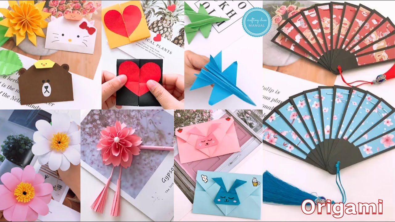Eight simple and cute origami compilation #20./DIY Origami Crafts ...