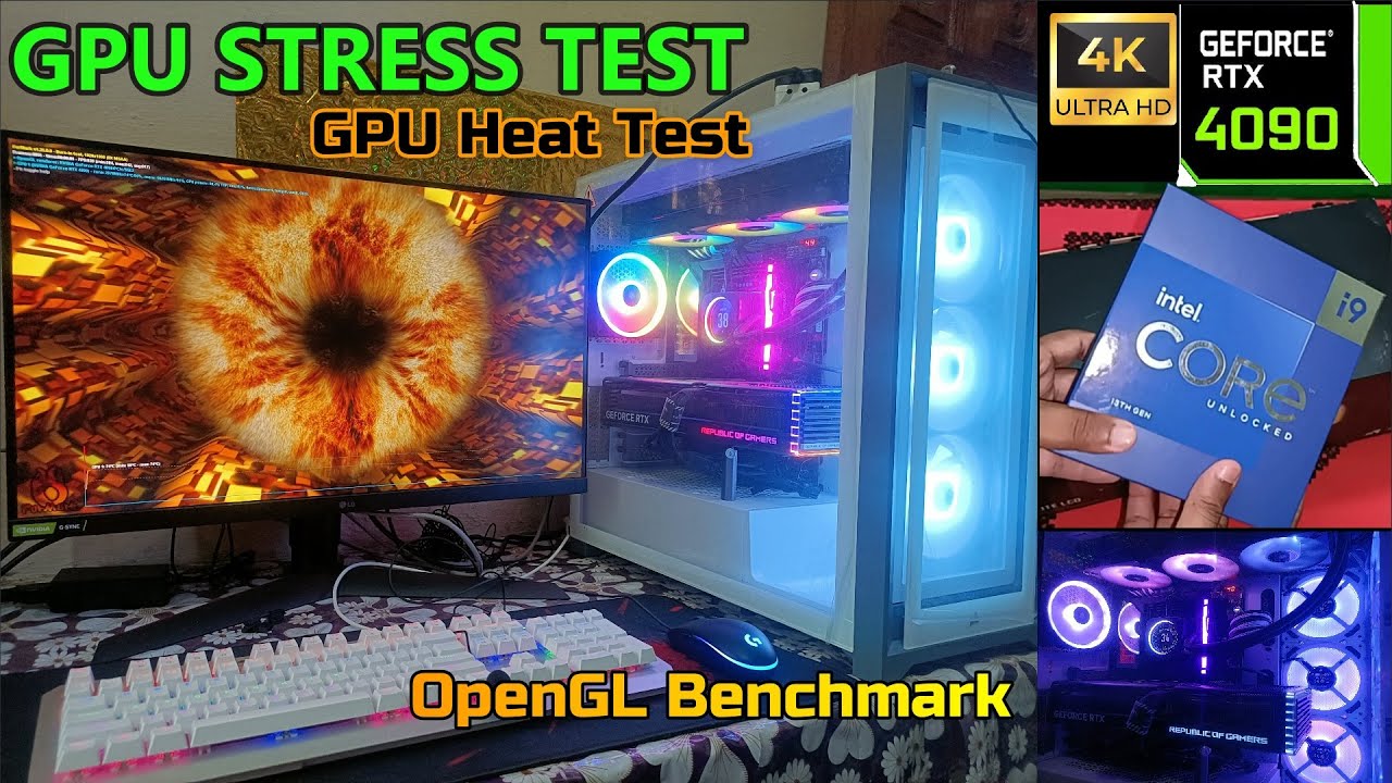 RTX 4090 GPU Stress Test GPU Heat Test OpenGL Benchmark YouTube