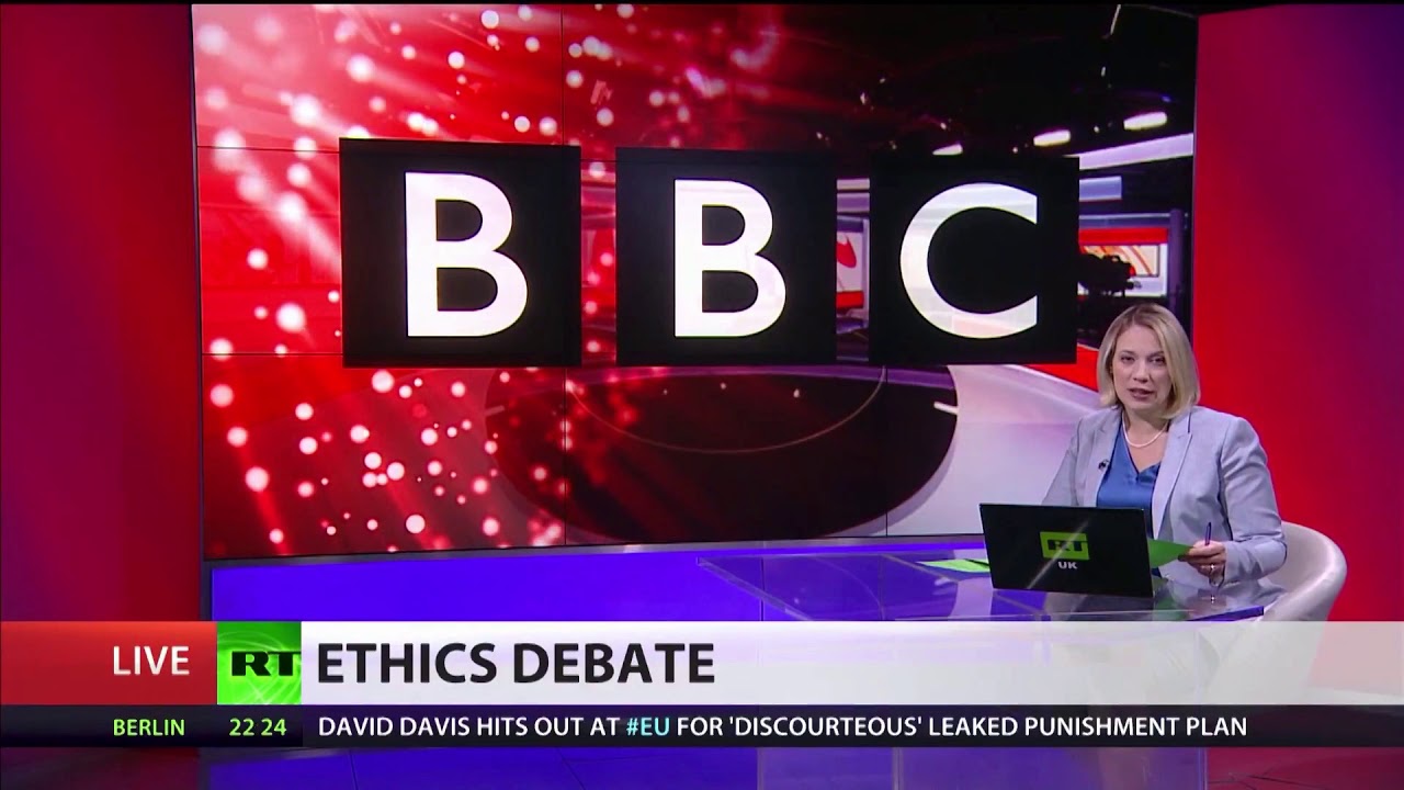 BBC (UK) rents studio's to RT news (Russia) - YouTube