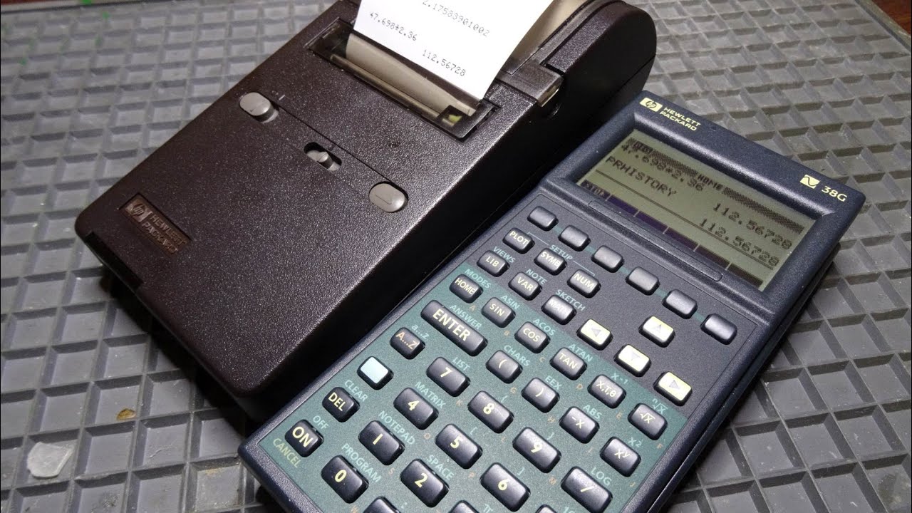 Hewlett Packard HP 38G von 1995 Rechnen, Funktionen, Drucken (Anleitung ...