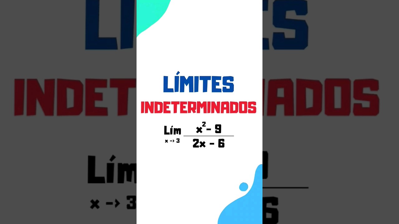 Límites INDETERMINADOS | Ejemplo 1 | Súper fácil y rápido - YouTube