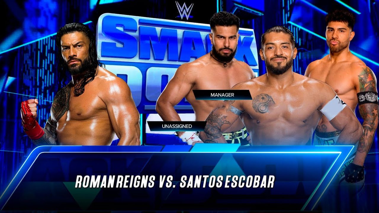 Roman Reigns VS Santos Escobar - SmackDown - WWE 2K23 #38 - YouTube
