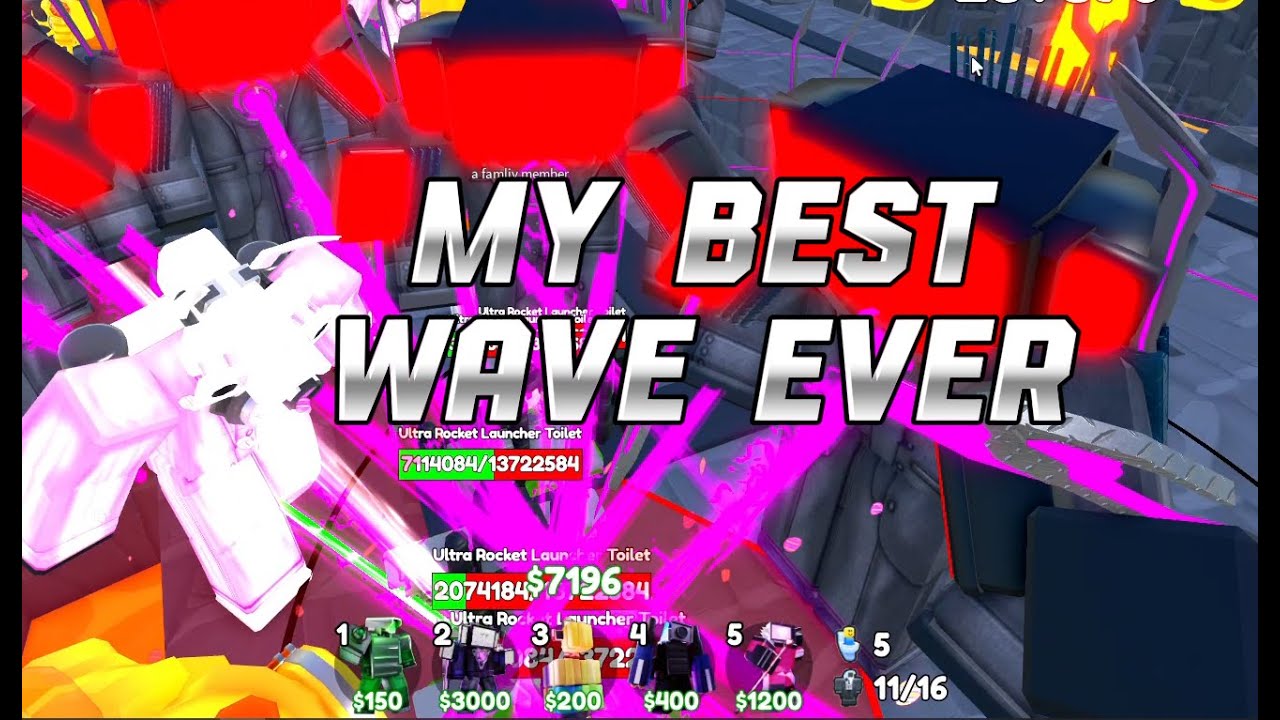 My best wave ever in endless mode - toilet tower defense!! - YouTube